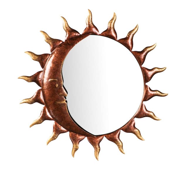 Evergreen Enterprises 23 in. W x 23 in. H Round Metal Frameless Brown ...