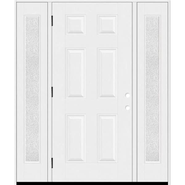 Steves & Sons Regency 68 in. x 96 in. 6 Panel RHOS Unfinished White ...