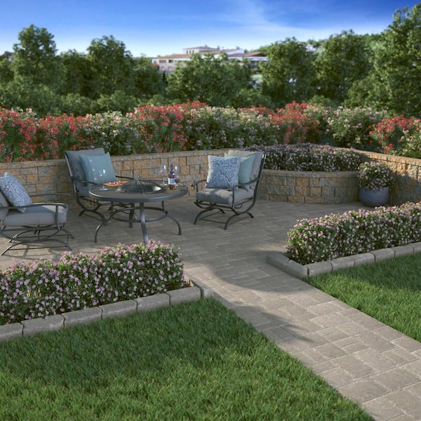 Pavestone RockWall Small 4 in. x 11.75 in. x 6.75 in. Yukon Concrete ...