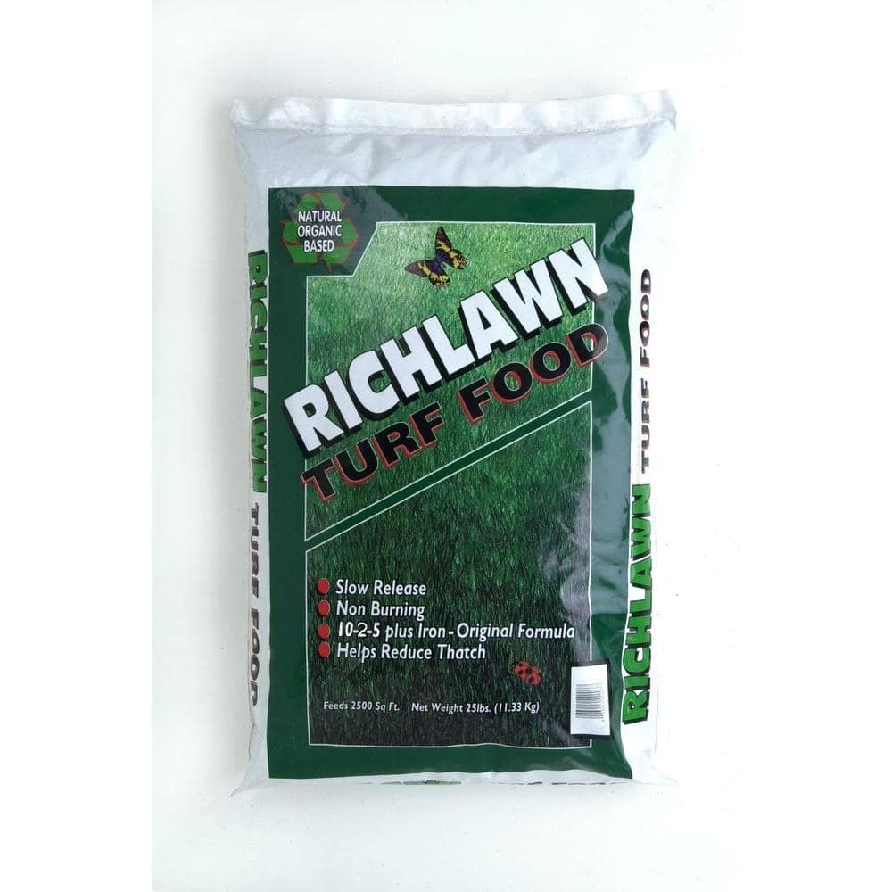 Richlawn 25 lb. Organic-Based Turf Food Dry Lawn Fertilizer RTF25-80 ...