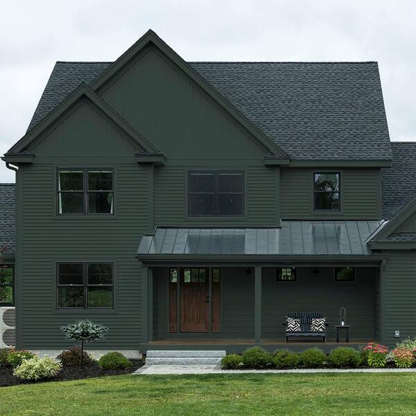 Manufactured Home Dark Green Color