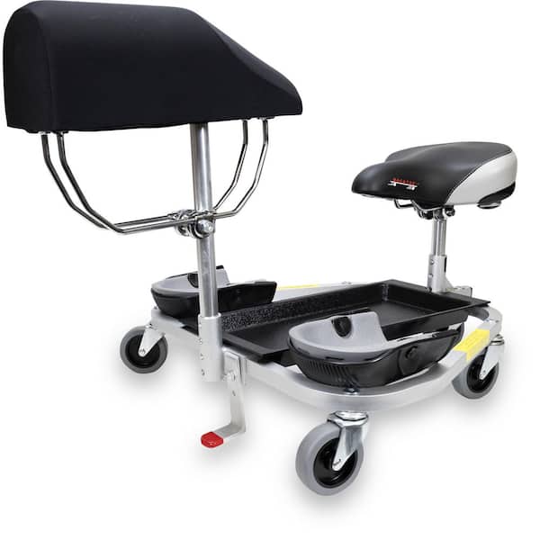 MARSHALLTOWN Racatac Kneeling/Sitting Creeper 3 in. Casters Chest ...