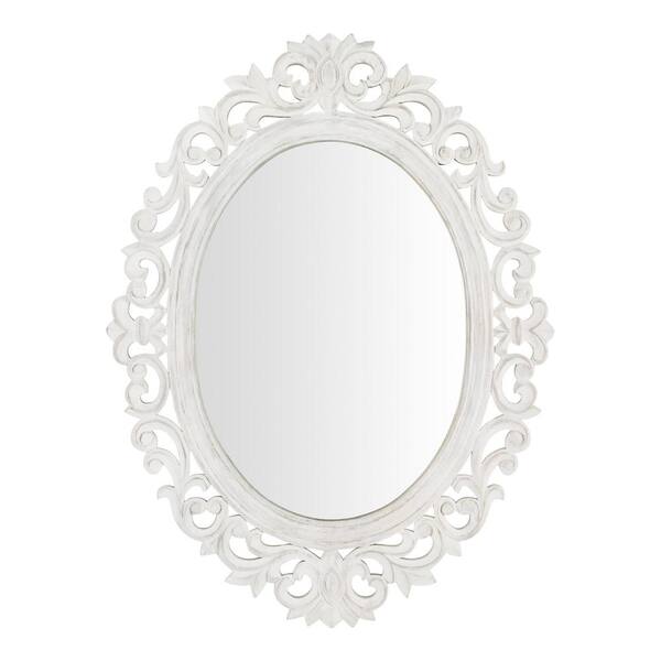 White Oval Mirrors