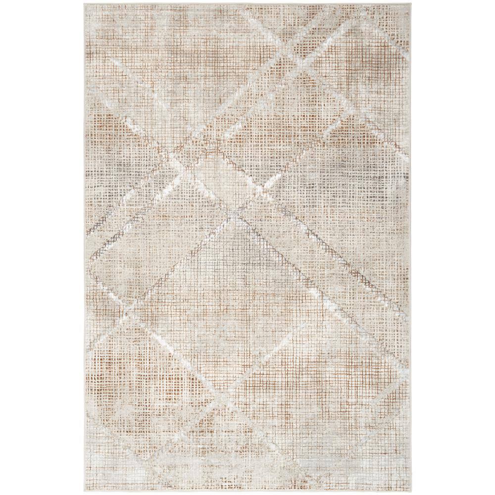 Inspire Me! Home Decor Iliana Grey Mocha 5 ft. x 7 ft. Diamond ...
