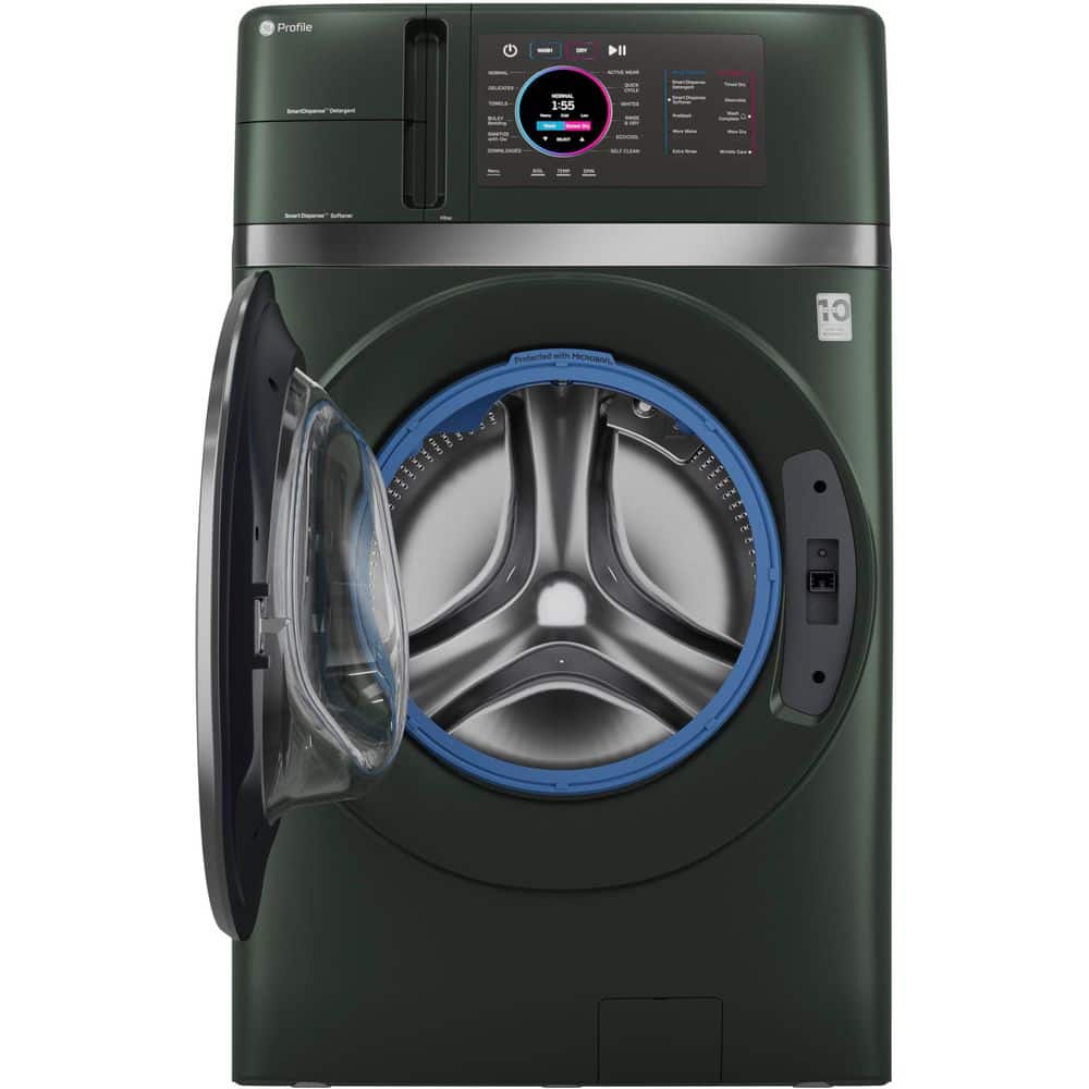 Reviews for GE Profile 4.8 cu. ft. Smart UltraFast Electric Washer Dryer Combo in Jade Green ...