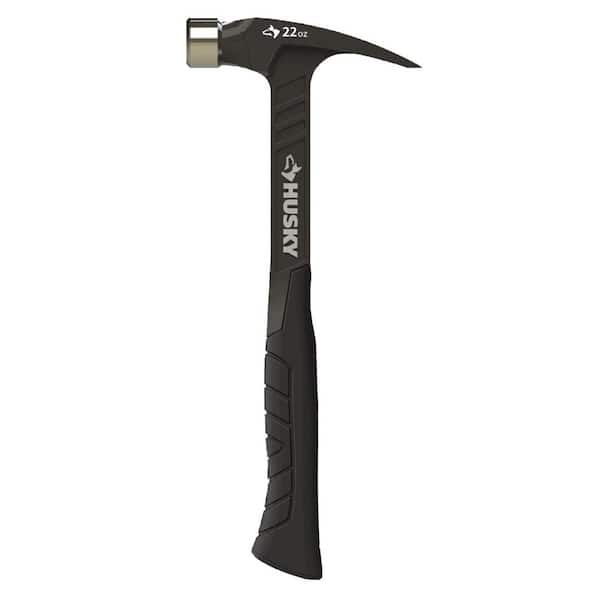 Husky 22 oz. Milled Steel Framing Hammer N-A22SMHK - The Home Depot