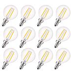 LUXRITE 40-Watt Equivalent G16.5 Dimmable Edison LED Bulbs UL Listed ...