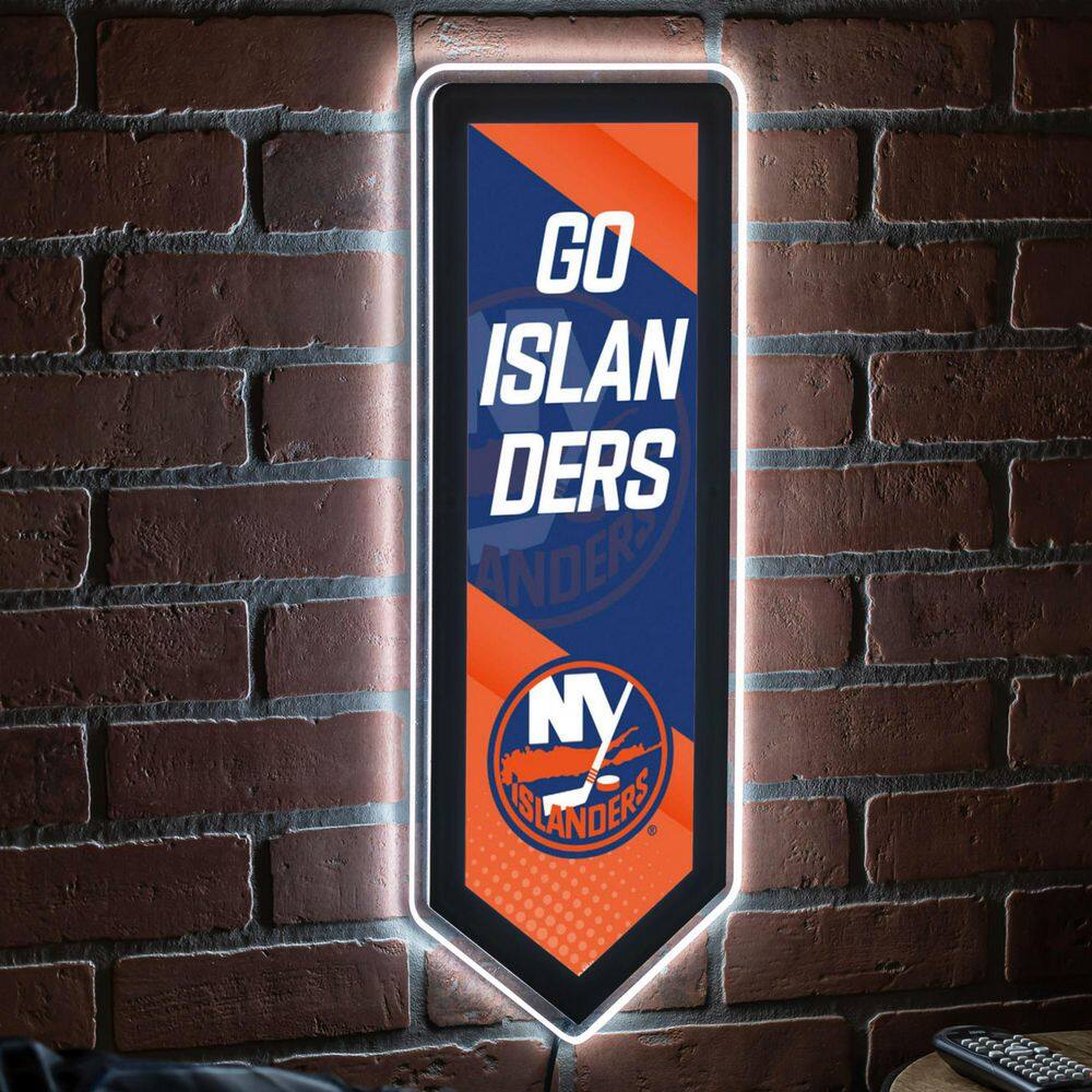 Evergreen New York Islanders Pennant 9 in. x 23 in. Plug-in LED Lighted ...
