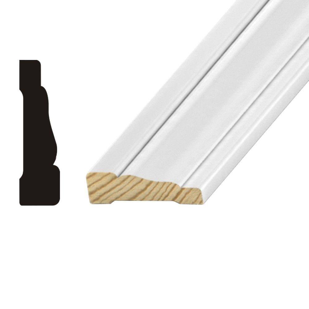 Kelleher Moulded 1-5/8 in. x 2-1/4 in. x 7 ft. Primed Pine Casing ...