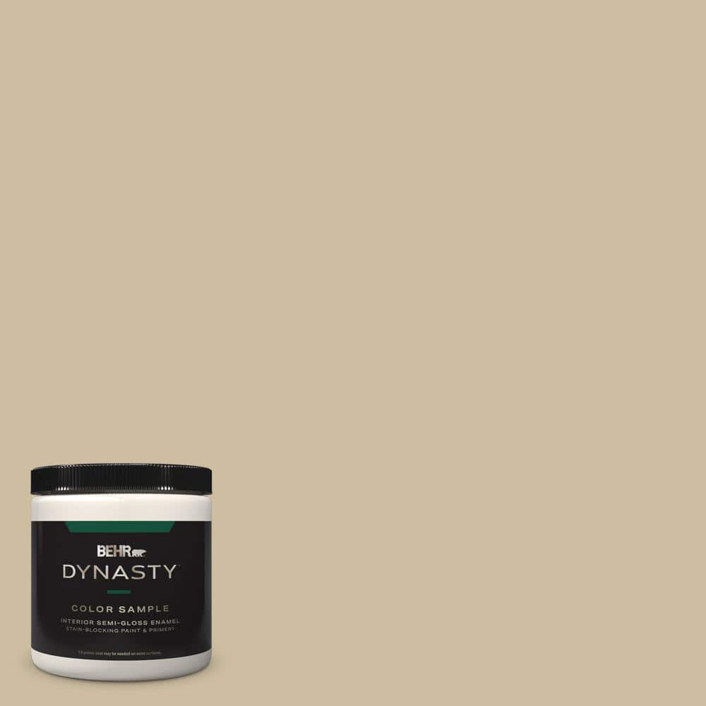 BEHR DYNASTY 8 oz. #PPU8-10 Rye Bread Semi-Gloss Enamel Stain-Blocking ...