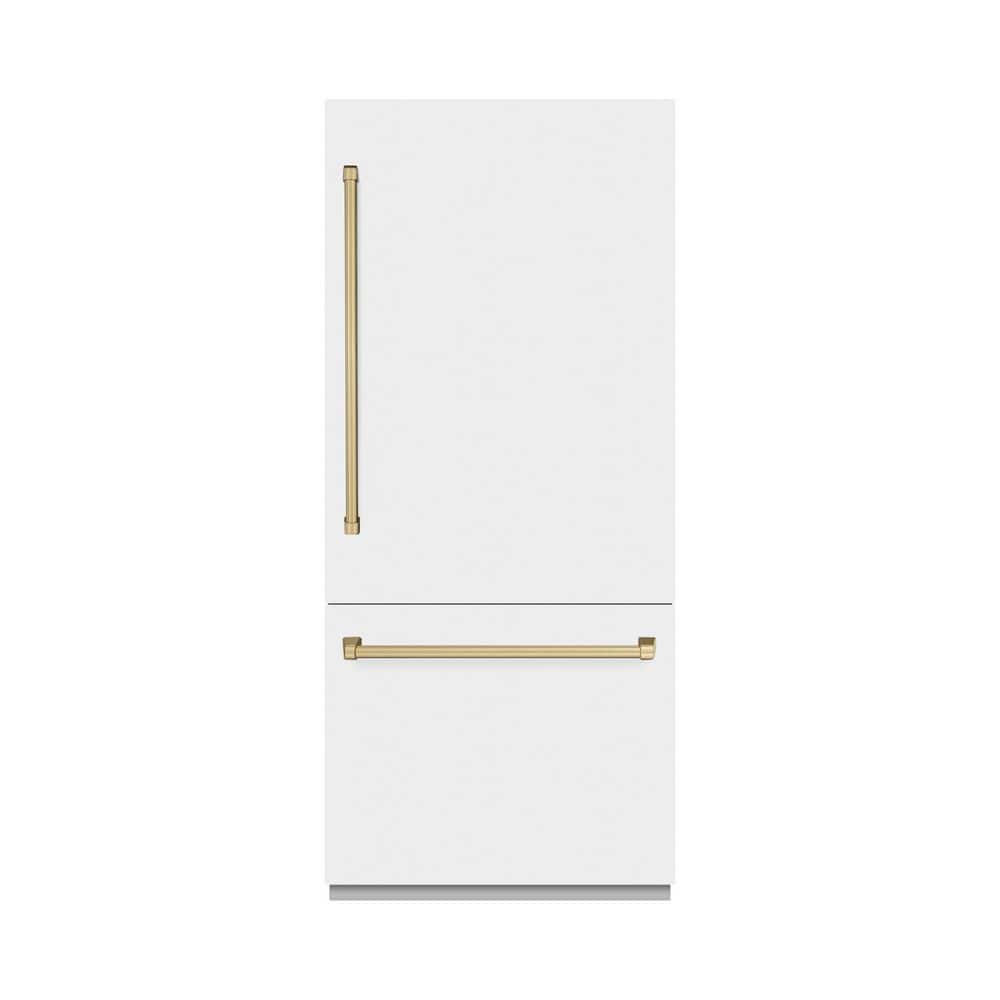 ZLINE Kitchen and Bath 36 in. 19.8 cu. ft. Built-in Bottom Freezer ...