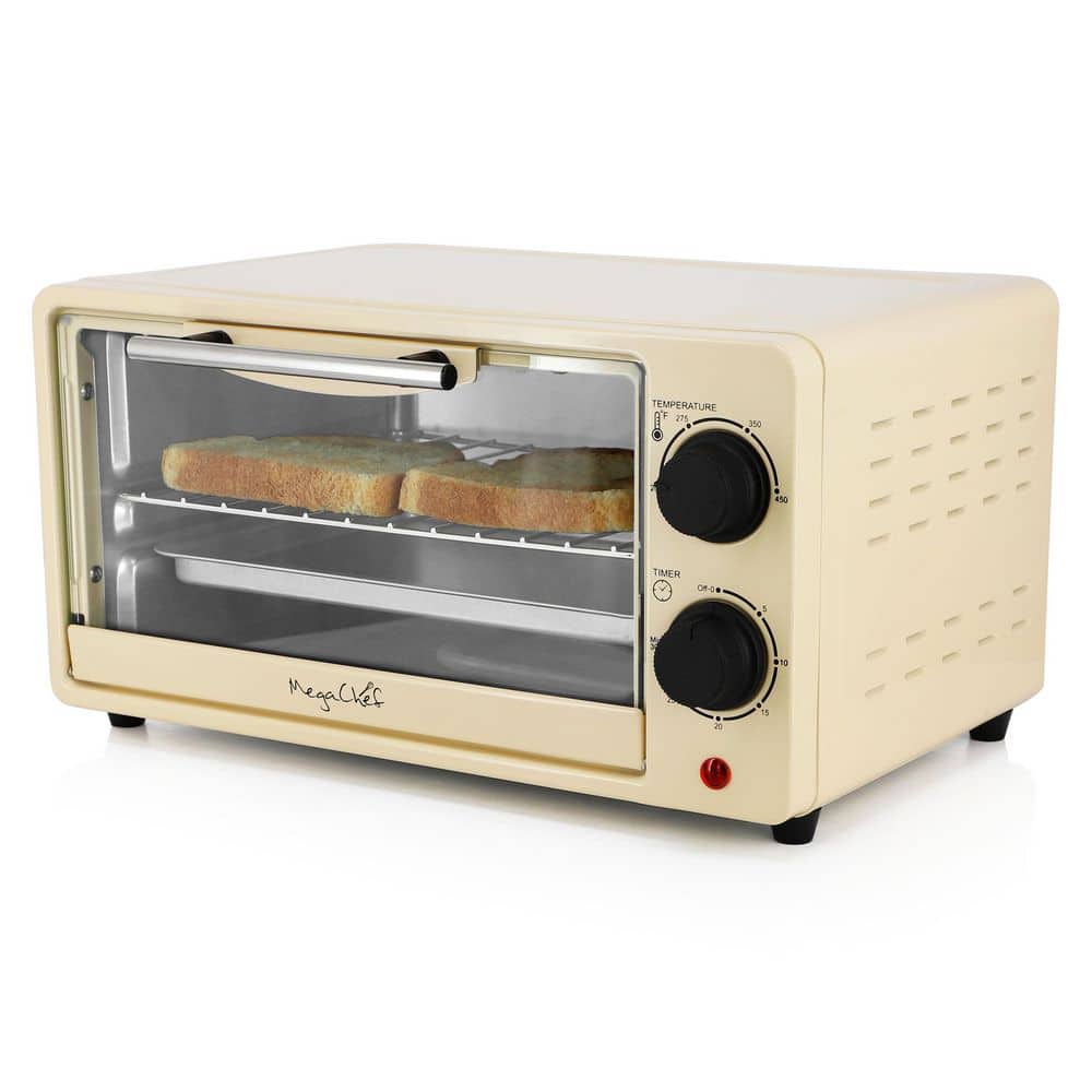 Megachef MegaChef 9 Liter Electric Counter Top Toaster Oven in Cream ...