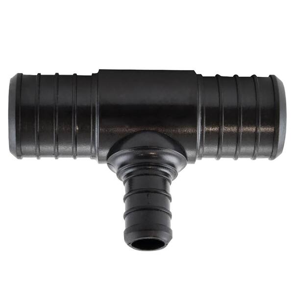 Apollo 1 in. x 1 in. x 1/2 in. Plastic PEX-B Barb Reducing Tee (5-Pack) PXPAT11125PK - The Home ...