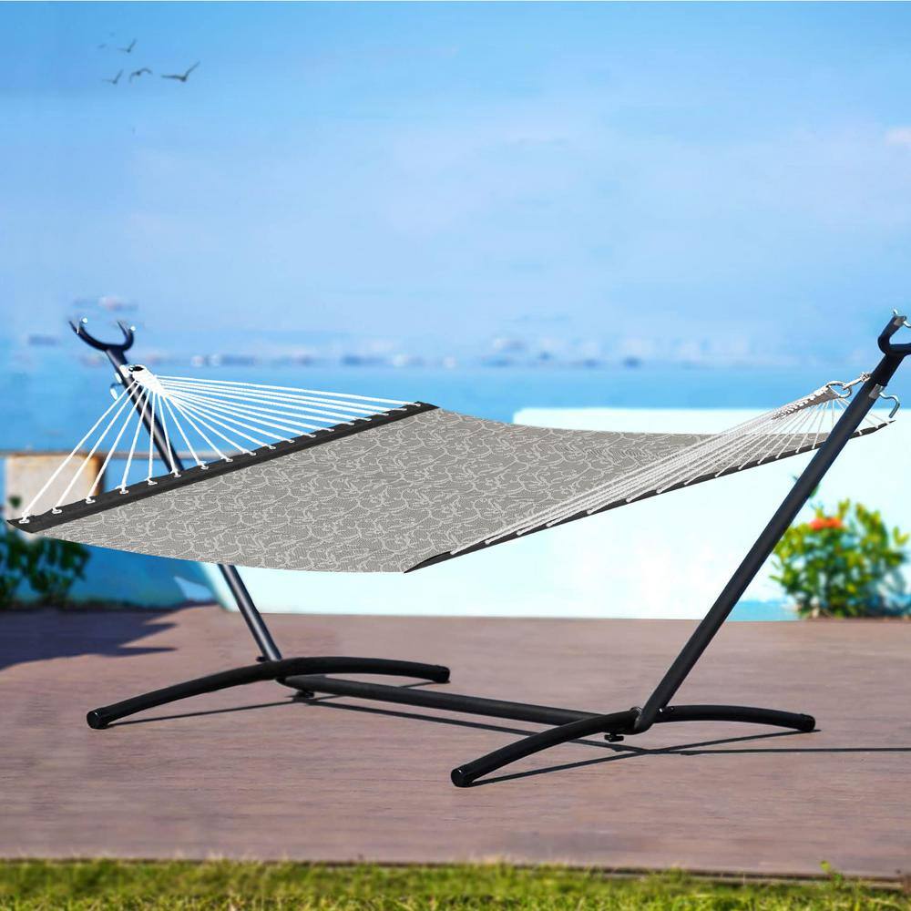 2-Person Outdoor Quick Dry Folding Portable Textilene Hammock in Off ...
