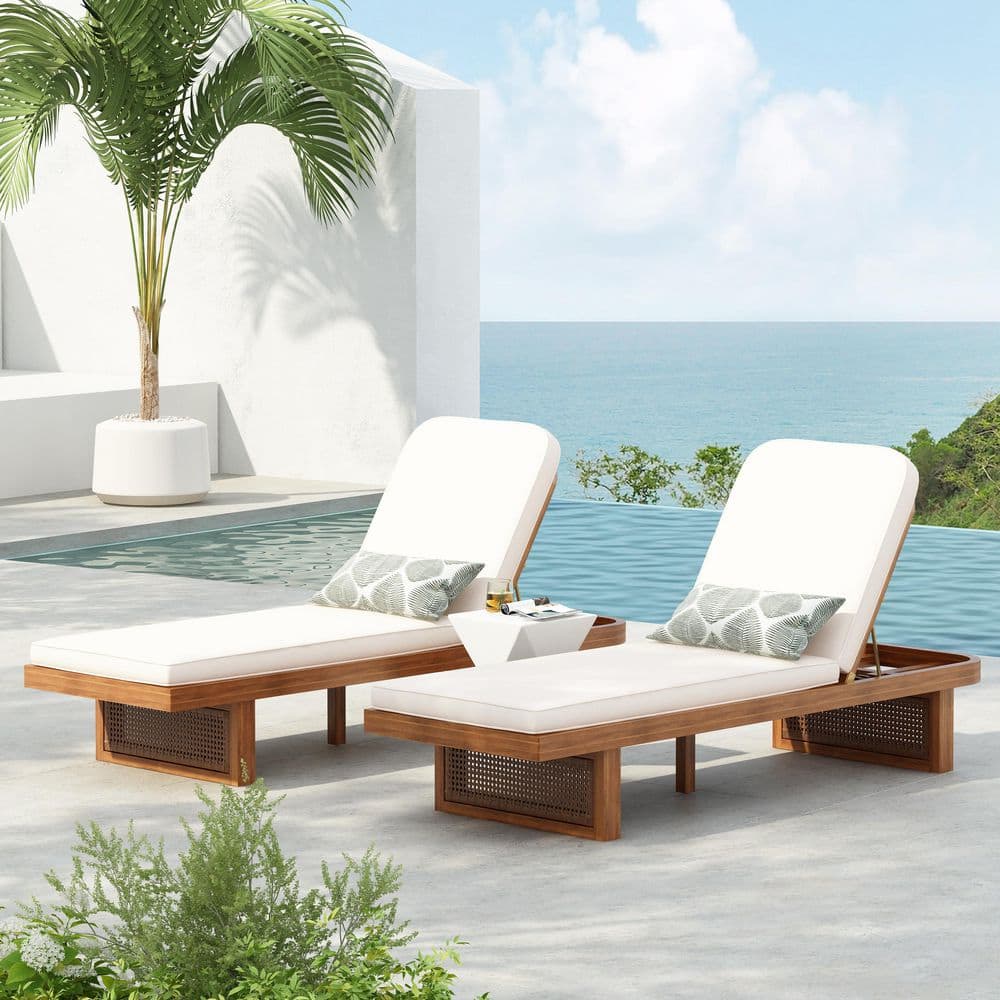CHRISTOPHER KNIGHT HOME Zenith Rustic Patio Natural Finish Solid Wood ...