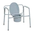 Drive Medical Heavy Duty Bariatric Folding Bedside Commode Seat 11117n-1