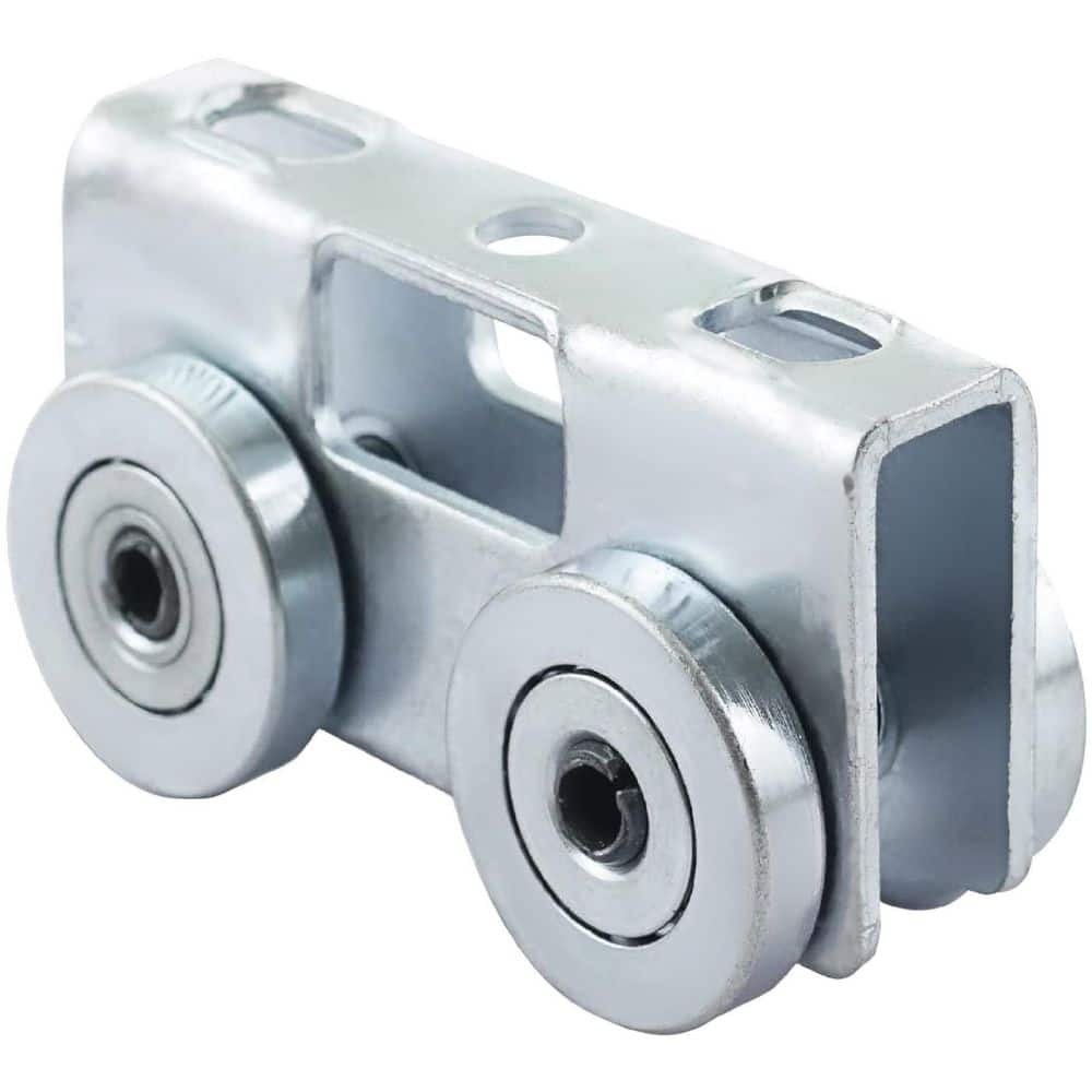 NEWHOUSE ELECTRIC 1-5/8 in. Light-Duty Steel 4-Wheel Trolley Assembly ...