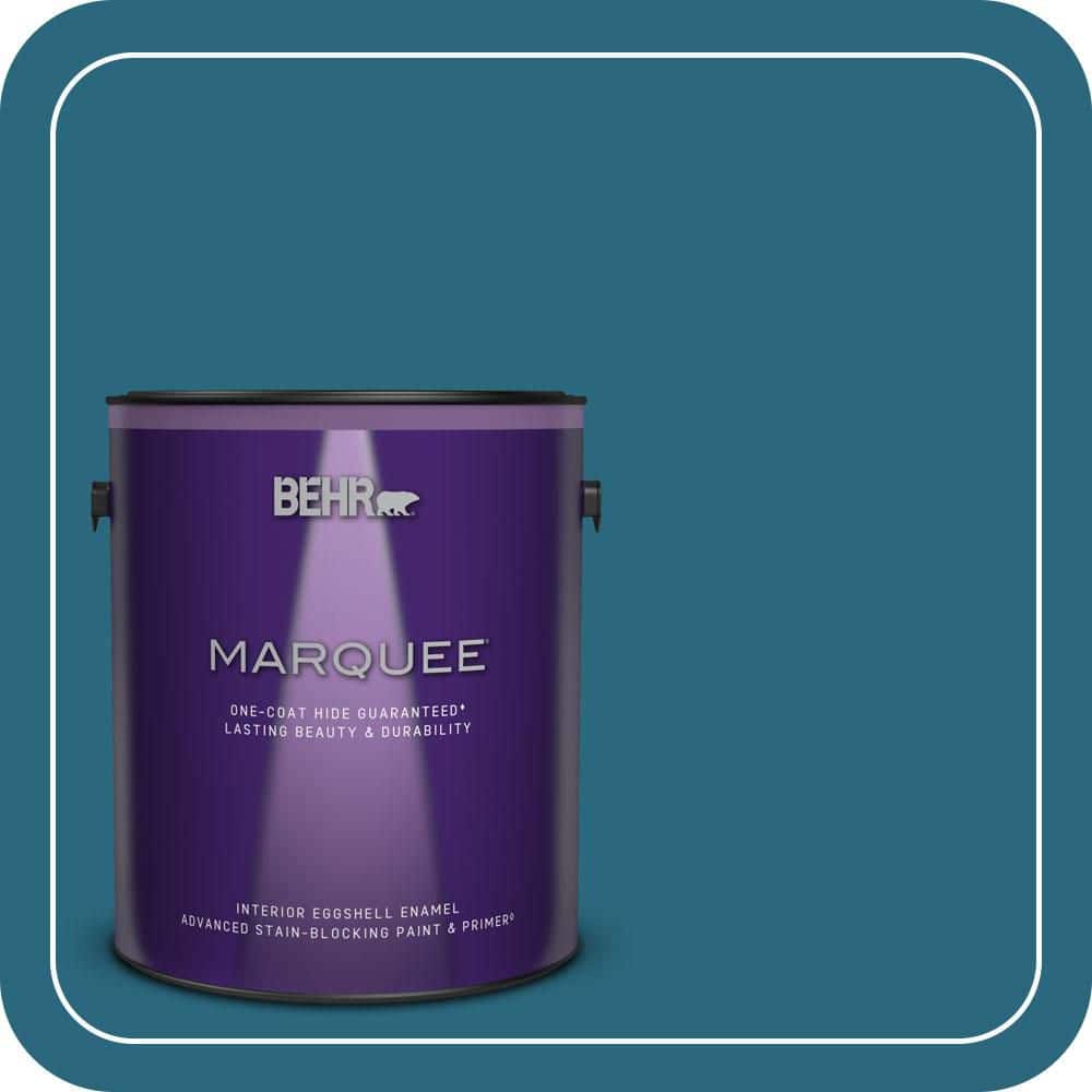 BEHR MARQUEE 1 gal. #M480-7 Ice Cave One-Coat Hide Eggshell Enamel ...