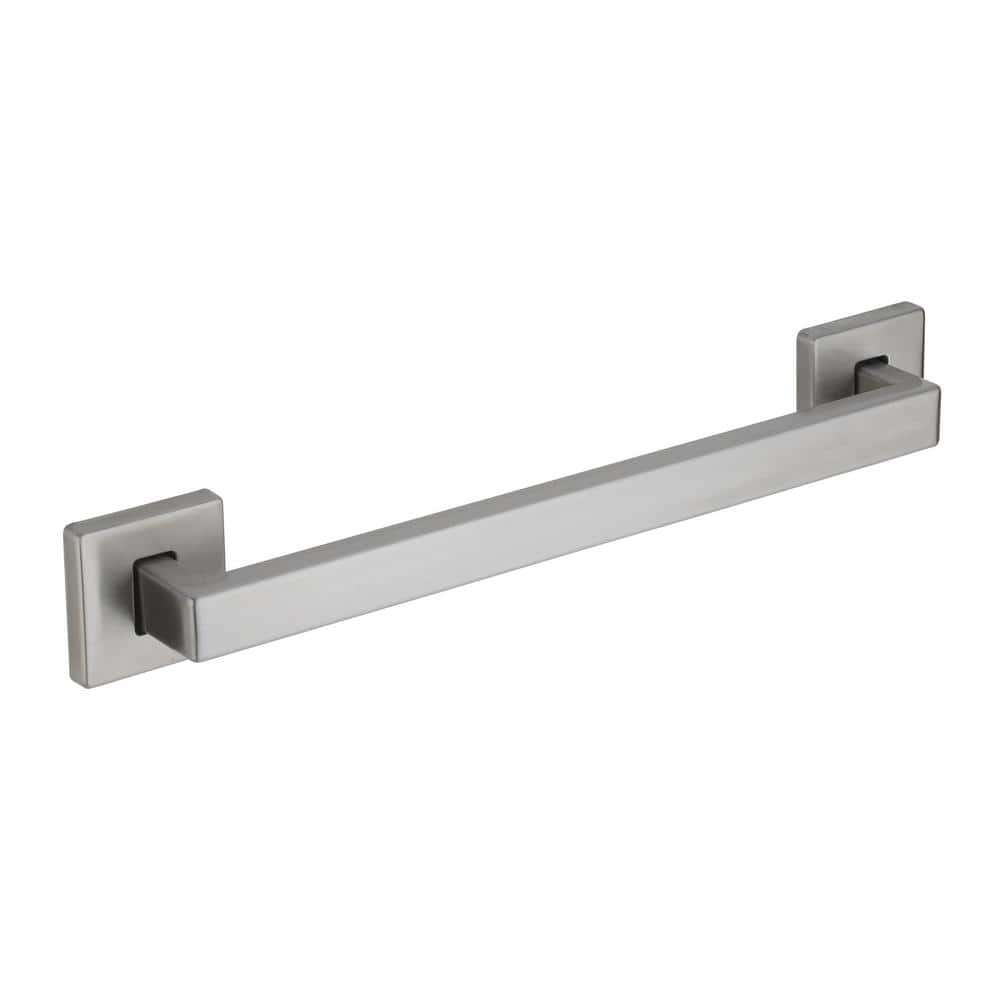 Glacier Bay 32 in. Soft Square Style Grab Bar in Stainless Steel 068 ...