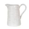 Storied Home 87 fl.oz Farmhouse Embossed Stripe Stoneware Pitcher in ...