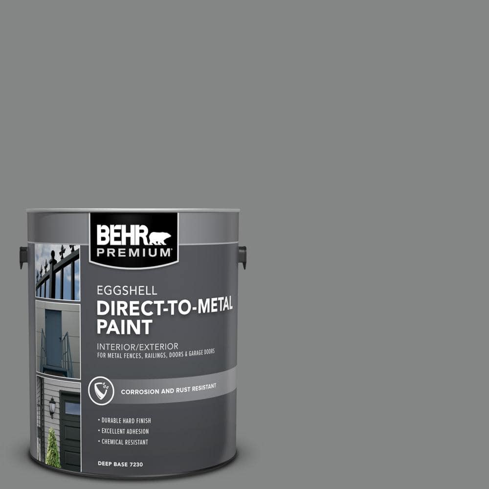BEHR PREMIUM 1 gal. #PFC-63 Slate Gray Eggshell Direct to Metal ...