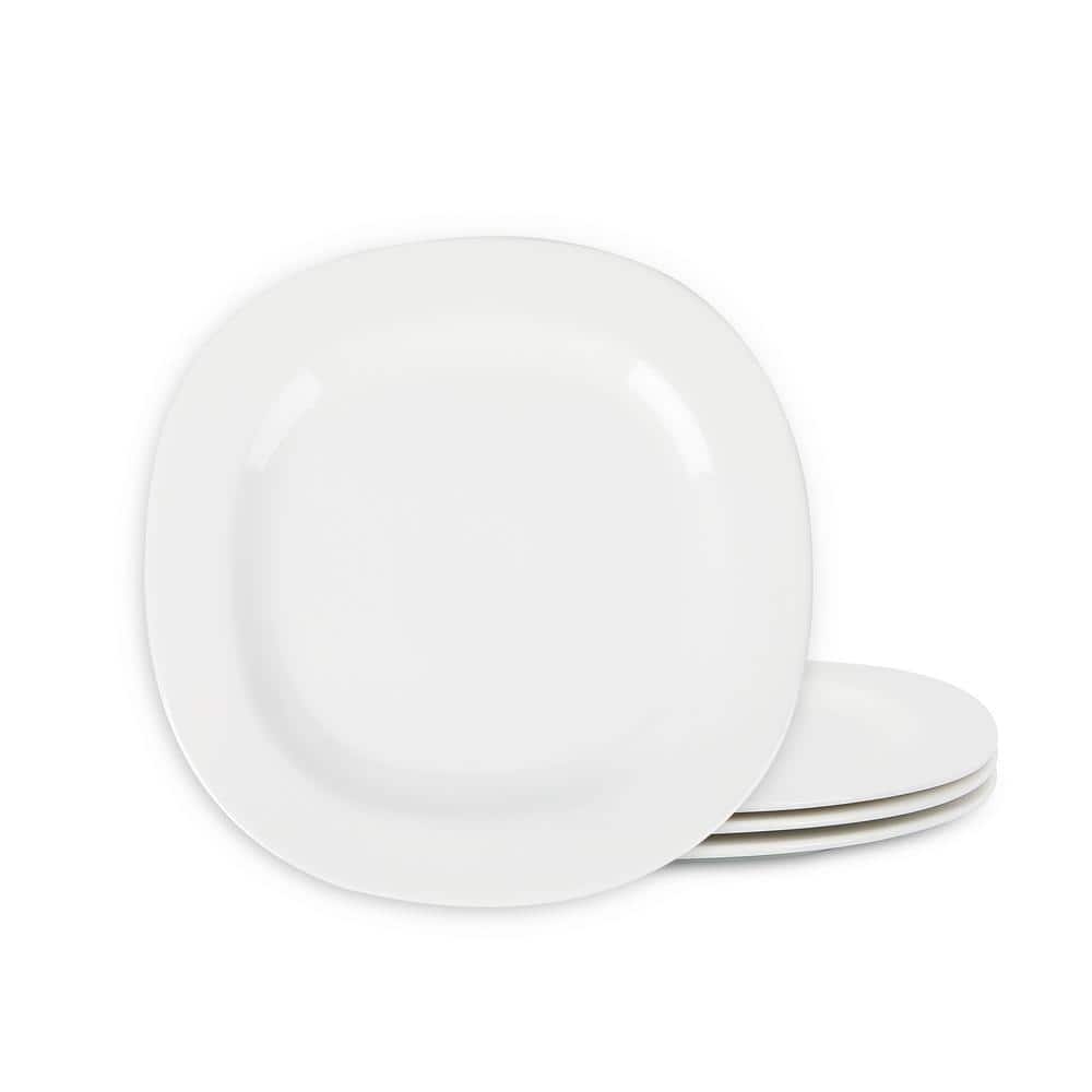 STONE LAIN Quadro 4-Piece White Porcelain Full Set (Service for 4 ...