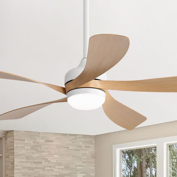 Sofucor 52 in. 6 Speed Modern Indoor/Outdoor White Propeller Downrod ...