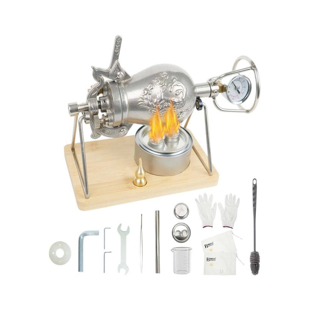 Stainless Steel Manual Popcorn Maker Set of 2, Vintage Style Popcorn ...