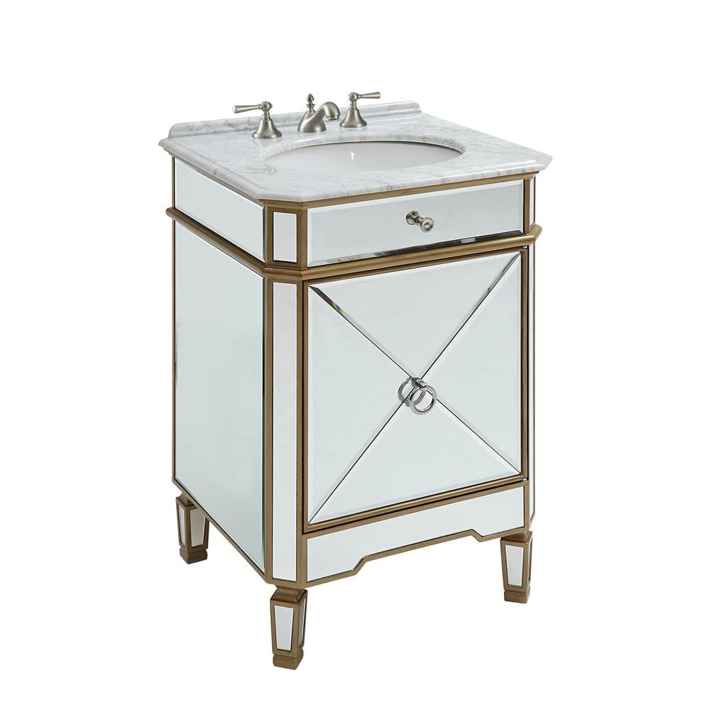 Benton Collection Asger 24 in.W x 20.5 in. D x 35 in. H Single Sink All ...