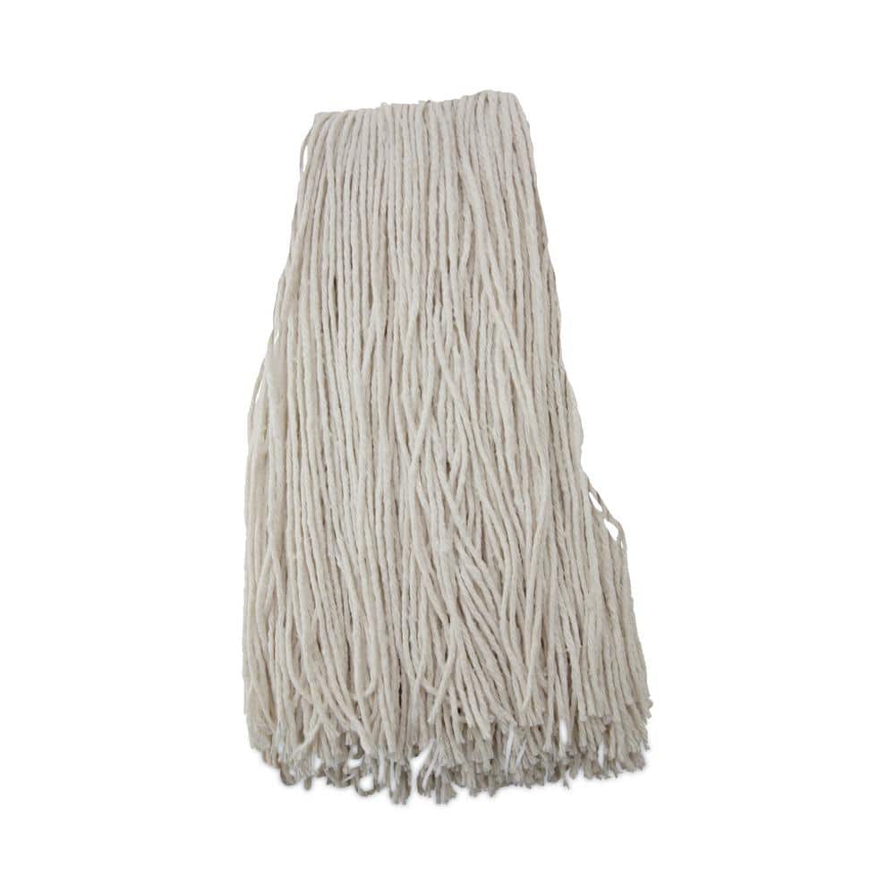 Boardwalk Rayon Premium Cut-End Wet String Mop Mop Head, 24 oz., White ...
