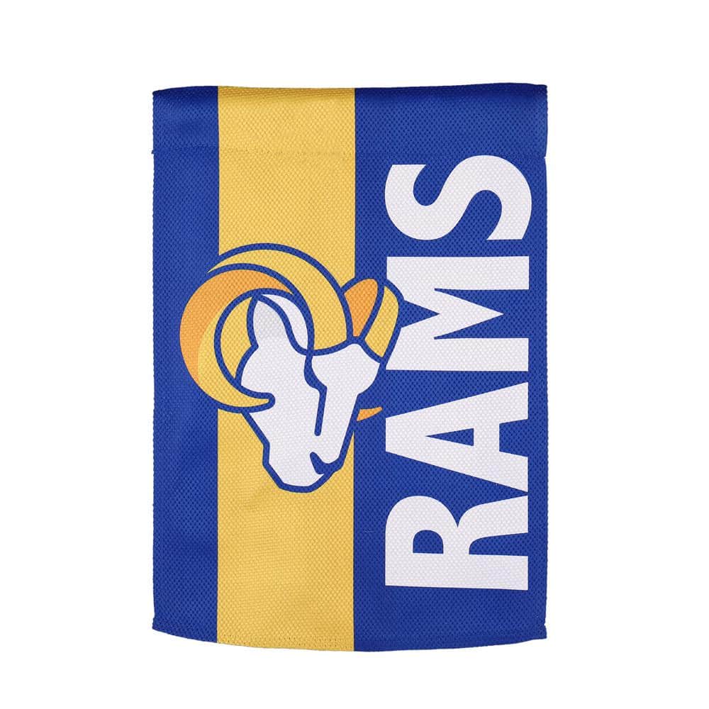 Fan Essentials 12 in. x 18 in. Los Angeles Rams Garden Flag ZHD14ES3828 ...