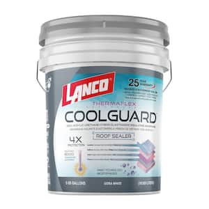 Lanco Urethanizer 5 Gal. 100% Acrylic Urethane Elastomeric White ...