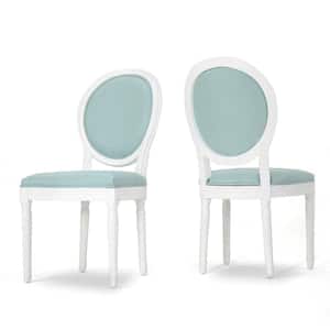 Noble House Pertica Blue T-Stitch Dining Chairs (Set of 2) 10346 - The ...