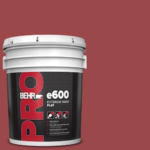 BEHR PRO 5 gal. #150D-7 Regal Red Low Luster Exterior Paint PR62305 ...