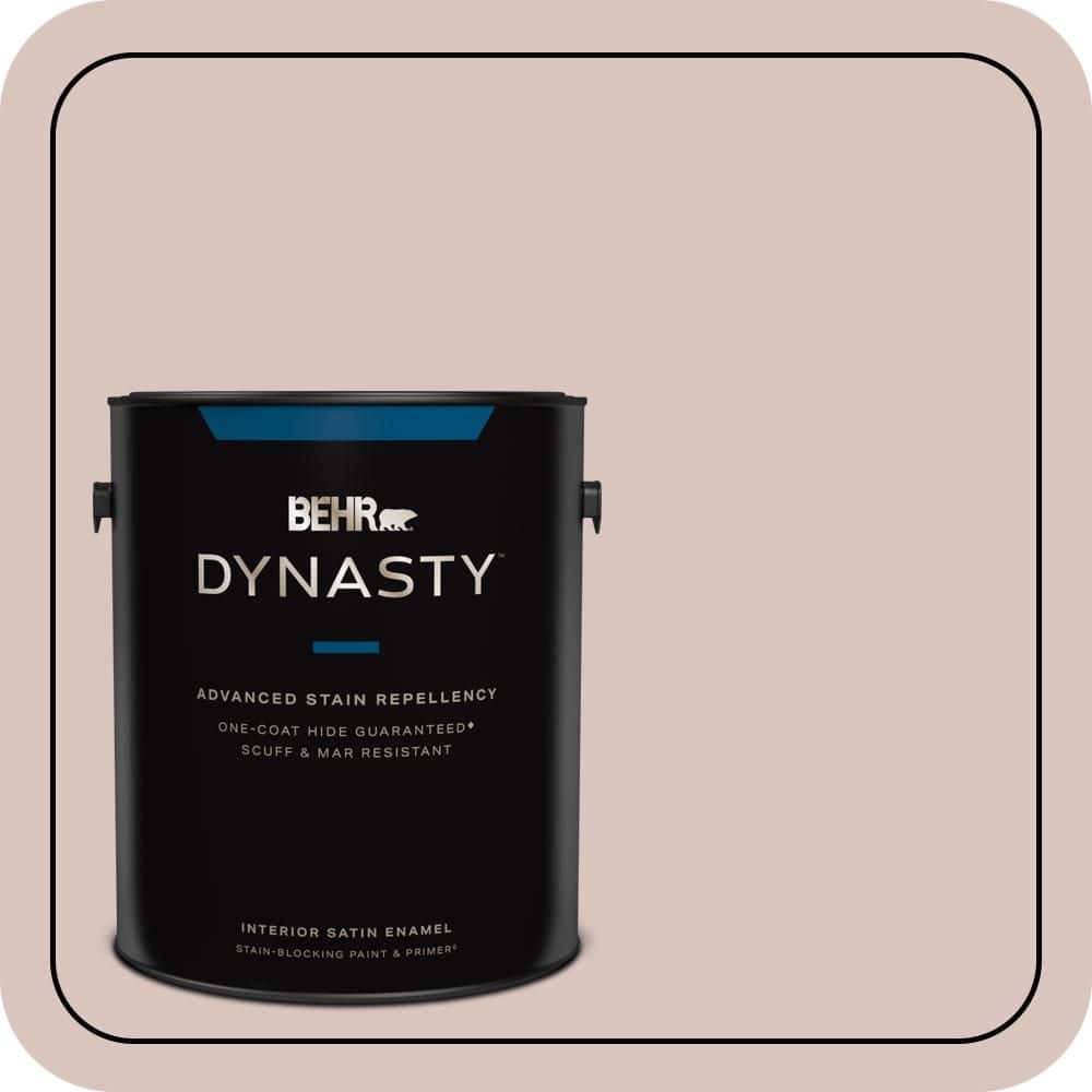 BEHR DYNASTY 1 gal. #MQ3-05 Bella Mia One-Coat Hide Satin Enamel ...
