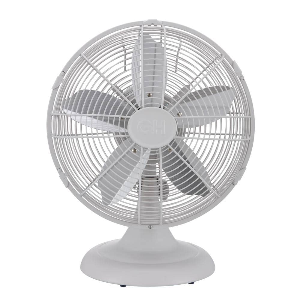 GOOD HOUSEKEEPING 12 in. All-Metal Table Fan with 3 Speed Settings in ...