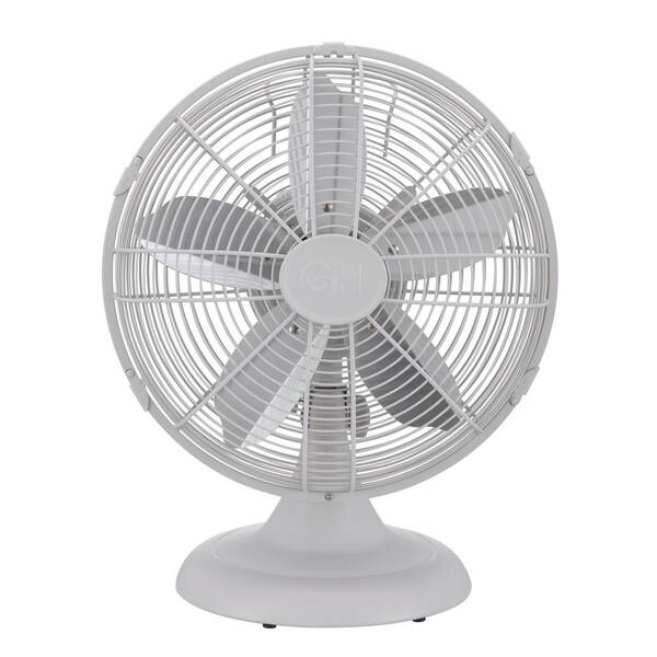 GOOD HOUSEKEEPING 12 in. All-Metal Table Fan with 3 Speed Settings in ...