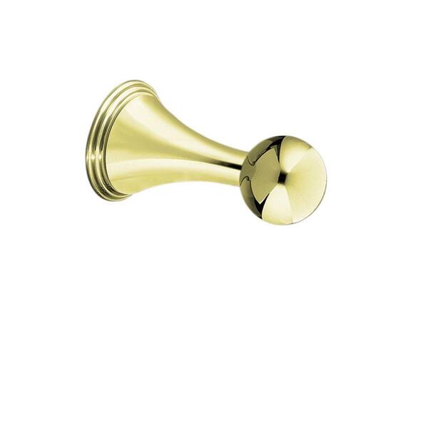 KOHLER Finial Traditional Single Robe Hook in Vibrant French Gold-K-364-AF - The Home Depot