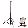 Husky Tripod for Portable LED Work Light and 3500-Lumen Portable LED ...