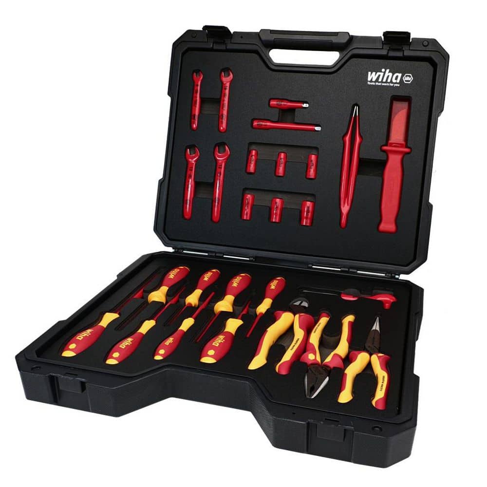 Wiha 1000-Volt Insulated Hybrid and EV Essentials Tool Kit (26-Piece) 91890 - The Home Depot