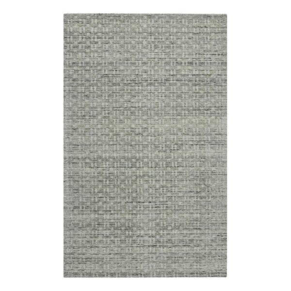 Amer Rugs Houston 5 x 8 Natural Gray Geometric Pattern Area Rug for ...