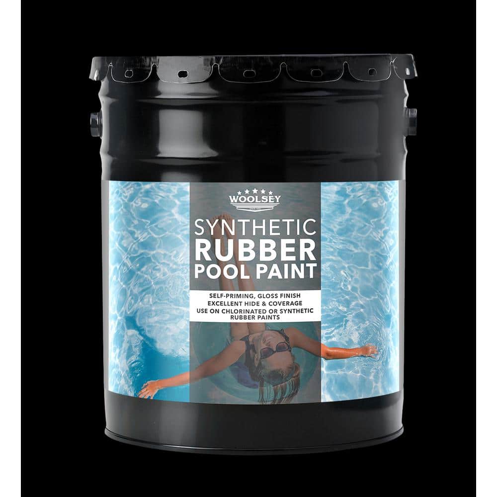 WOOLSEY Synthetic Rubber Pool Paint Dawn Blue 963 - 5 Gallon 196305 ...