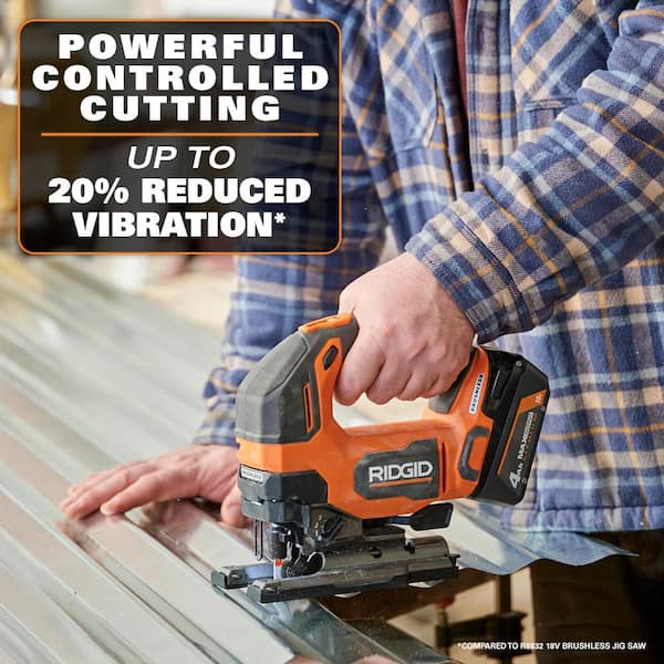 RIDGID 18V Brushless Cordless 2-Tool Combo Kit with Jig Saw and Router ...