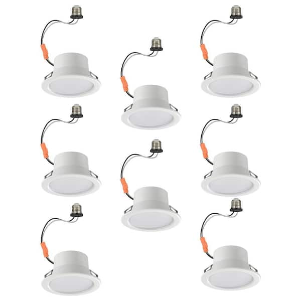 Commercial Electric 4 in. SMART Integrated LED Recessed Light Trim ...