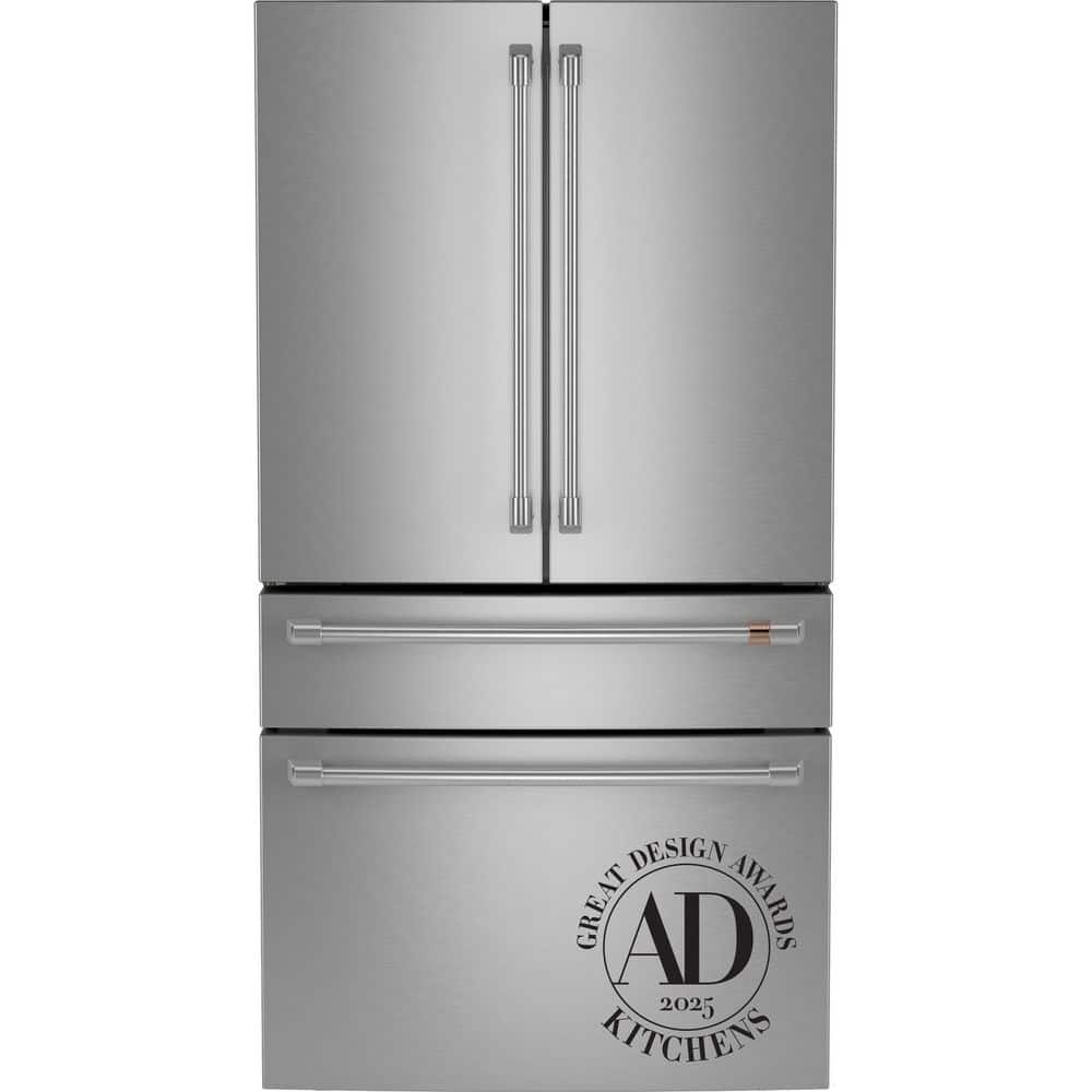 Cafe 36 in. 23.2 cu. ft. Smart Counter-Depth 4-Door French-Door ...