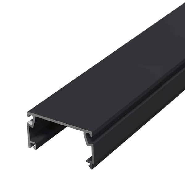 Screen Tight 1 in. x 2 in. x 8 ft. Black Fast Track Channel FT128BK ...