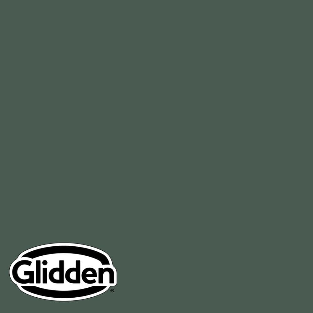Glidden Premium 1 qt. PPG1136-7 Dark Green Velvet Satin Interior Latex ...