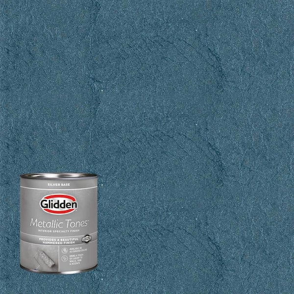 GLIDDEN METALLIC TONES 1 qt. MTL112 Mediterranean Night Metallic ...