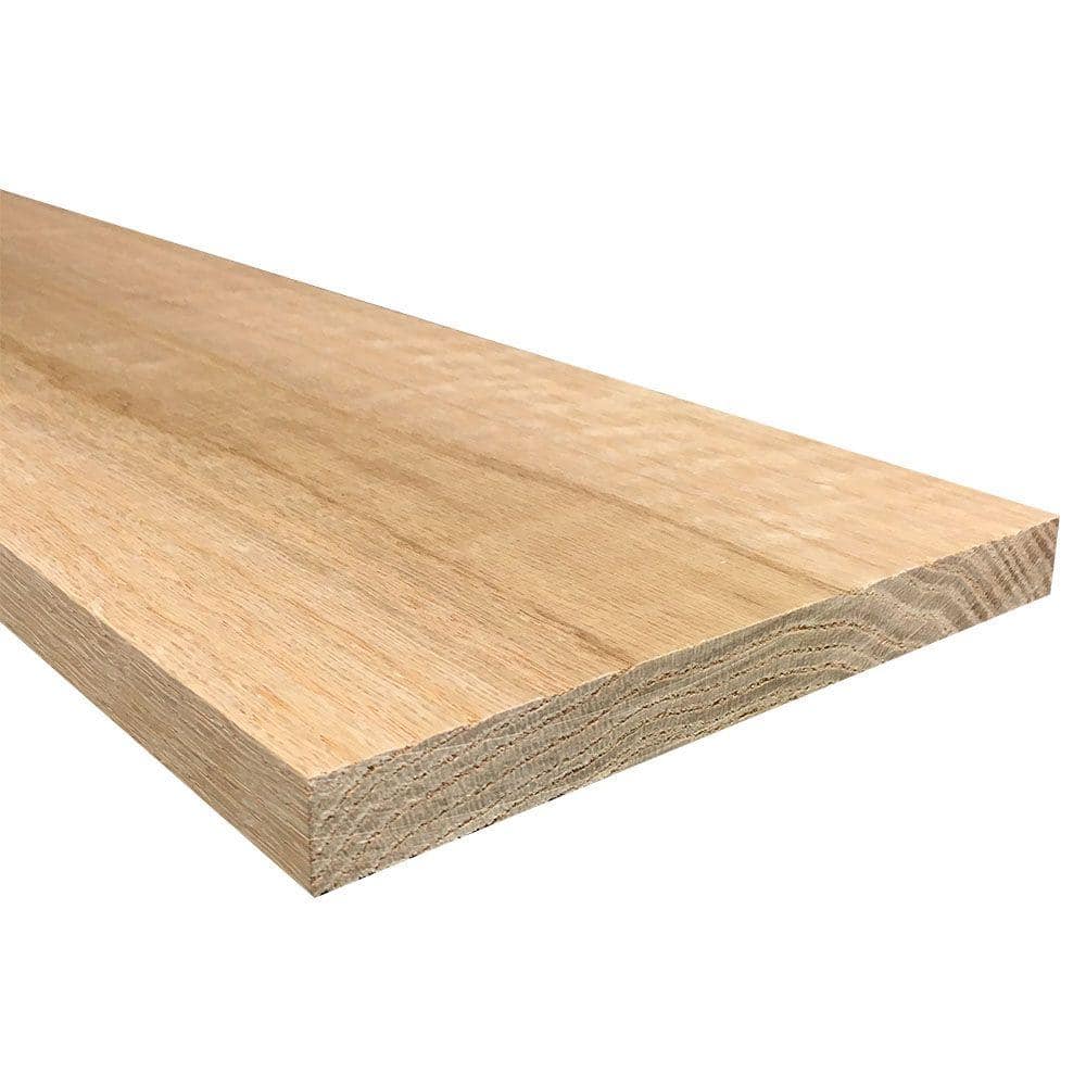 Weaber 1 in. x 8 in. x 8 ft. S4S Oak Board 08391 - The Home Depot