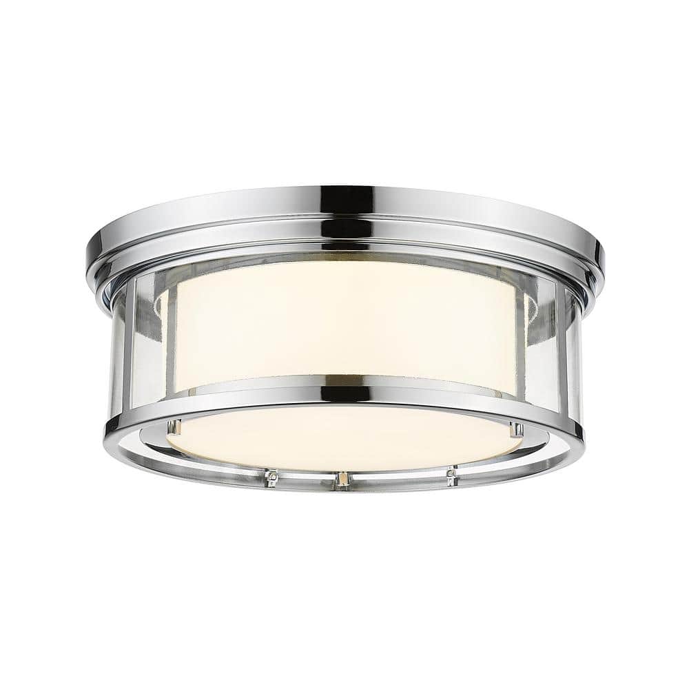 Chrome Flush Mount Light
